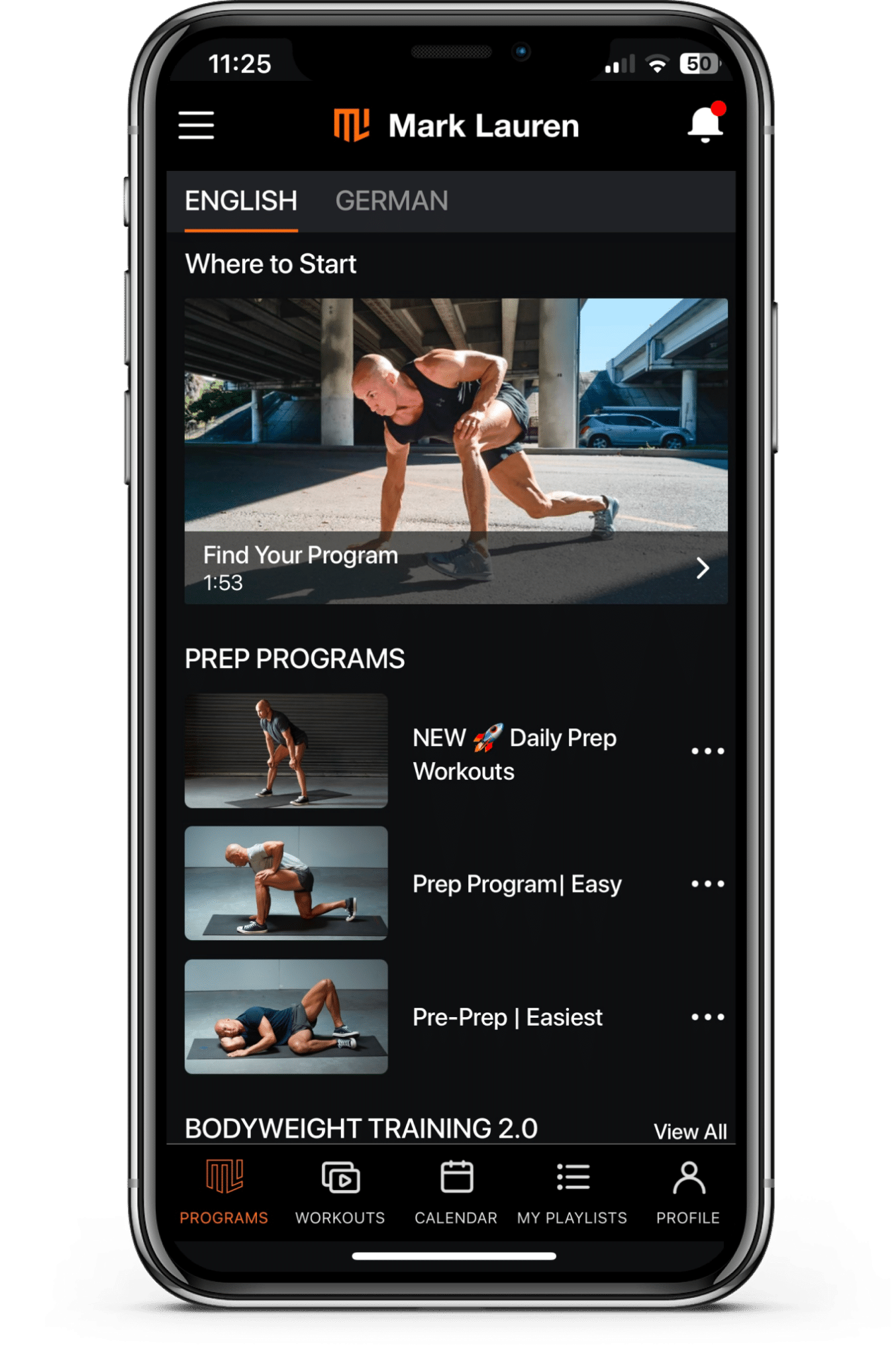 Workout App Mark Lauren On Demand - You Are Your Own Gym